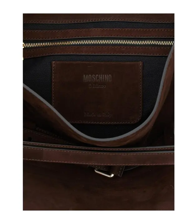 Moschino Buckle Strap Shoulder Bag