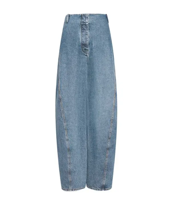 Alaïa Denim Cargo Jeans - Blue