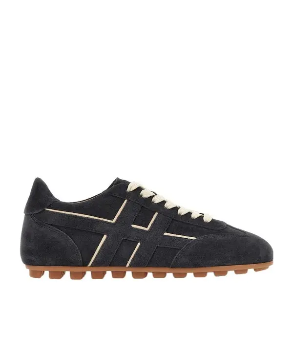 Hogan Suede Lace-up Sneakers - Blue