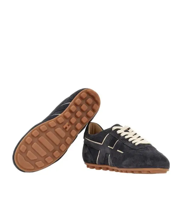 Hogan Suede Lace-up Sneakers - Blue