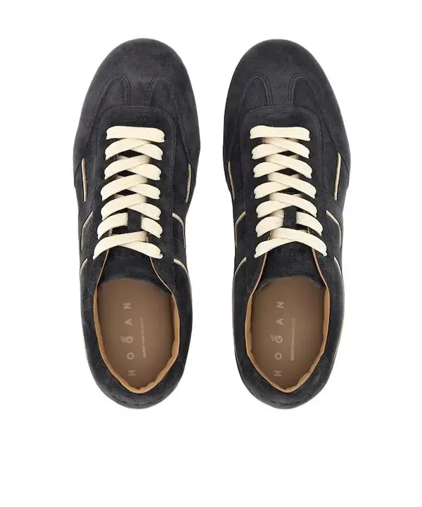 Hogan Suede Lace-up Sneakers - Blue