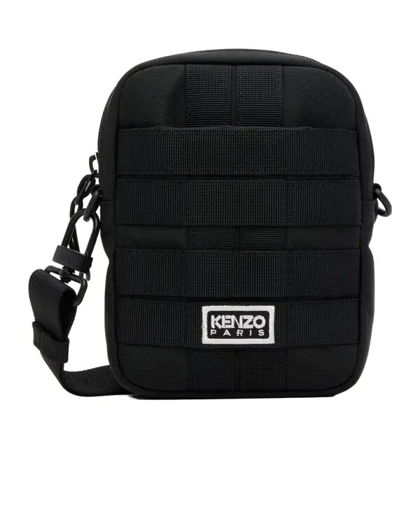 Kenzo Logo Detailed Shoulder Bag - Black