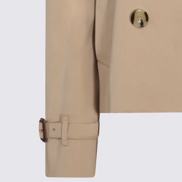 Burberry Cropped Gabardine Trench Jacket