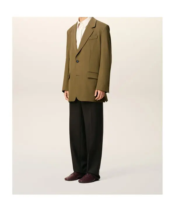 Ami Single-breasted Wool Jacket - Bronze