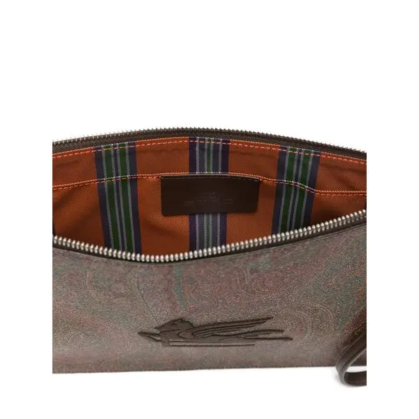 Etro Paisley Logo Wristlet Bag