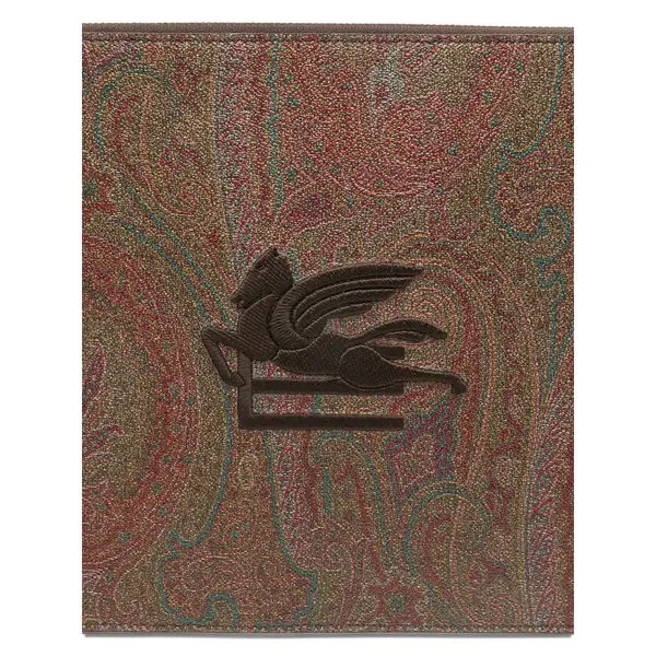 Etro Paisley Logo Wristlet Bag