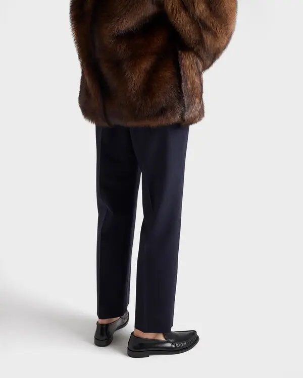 Prada Rush Stitch Tailored Trousers
