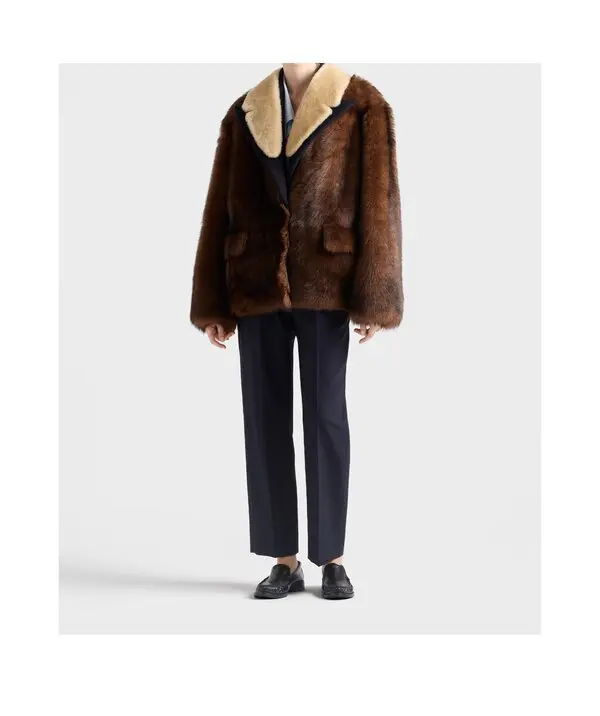 Prada Rush Stitch Tailored Trousers