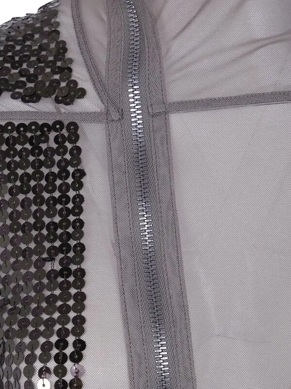 Rick Owens Sequined Zipped Top