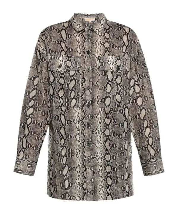 Michael Kors Printed Long Sleeve Shirt