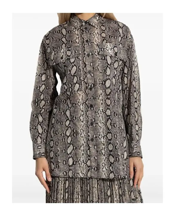Michael Kors Printed Long Sleeve Shirt