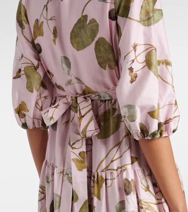 Erdem Floral Cotton Midi Shirt Dress