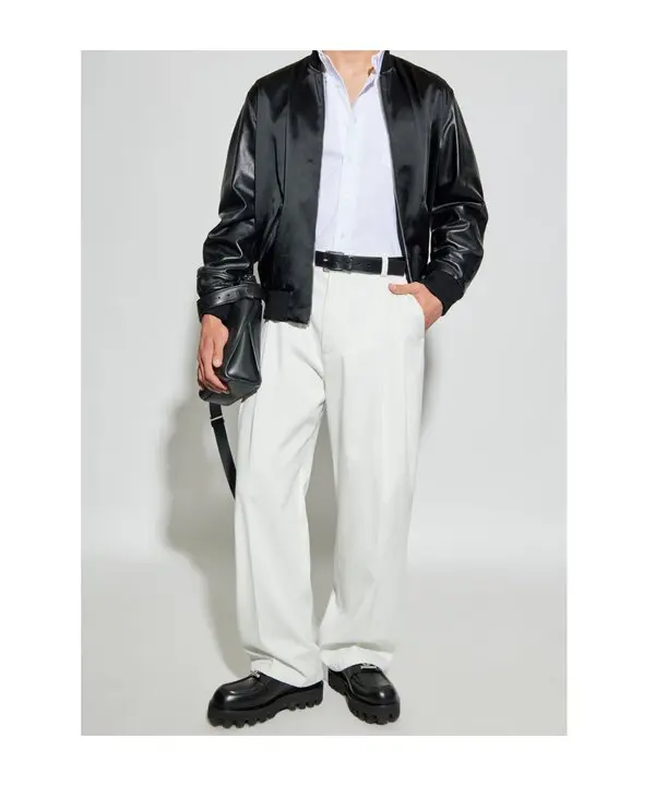Givenchy Zip-up Bomber Jacket With Logo - Black
