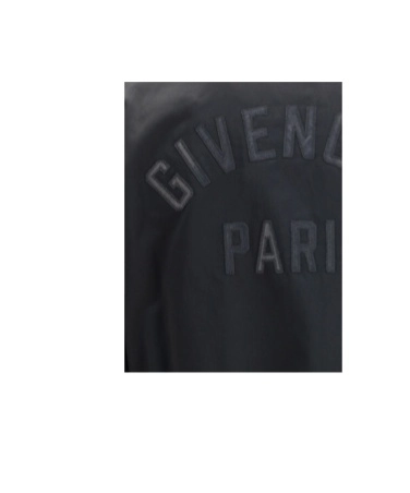 Givenchy Zip-up Bomber Jacket With Logo - Black