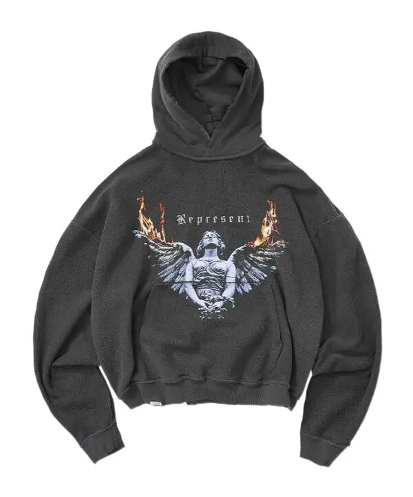 REPRESENT Living Legacy Graphic Hoodie - Black