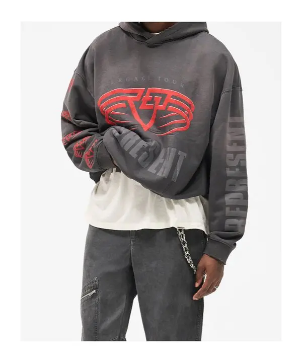 REPRESENT Living Legacy Graphic Hoodie - Black
