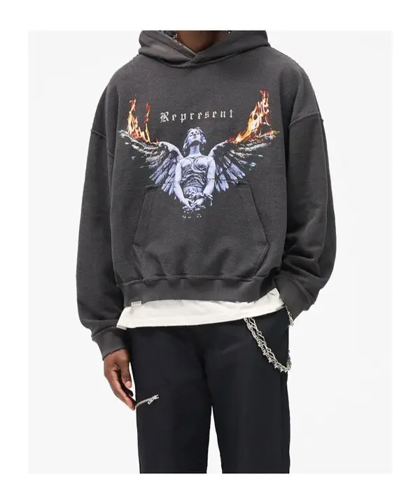 REPRESENT Living Legacy Graphic Hoodie - Black