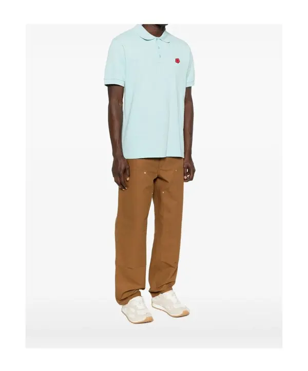Kenzo Boke Flower Embroidered Slim Polo Shirt
