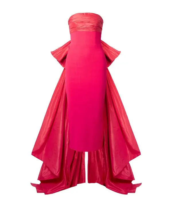 Oscar De La Renta Embellished Bowknot Dress