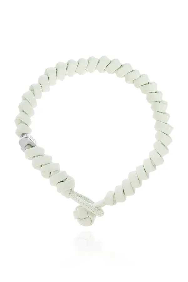 Bottega Veneta Intrecciato Knot Bracelet - Light Blue