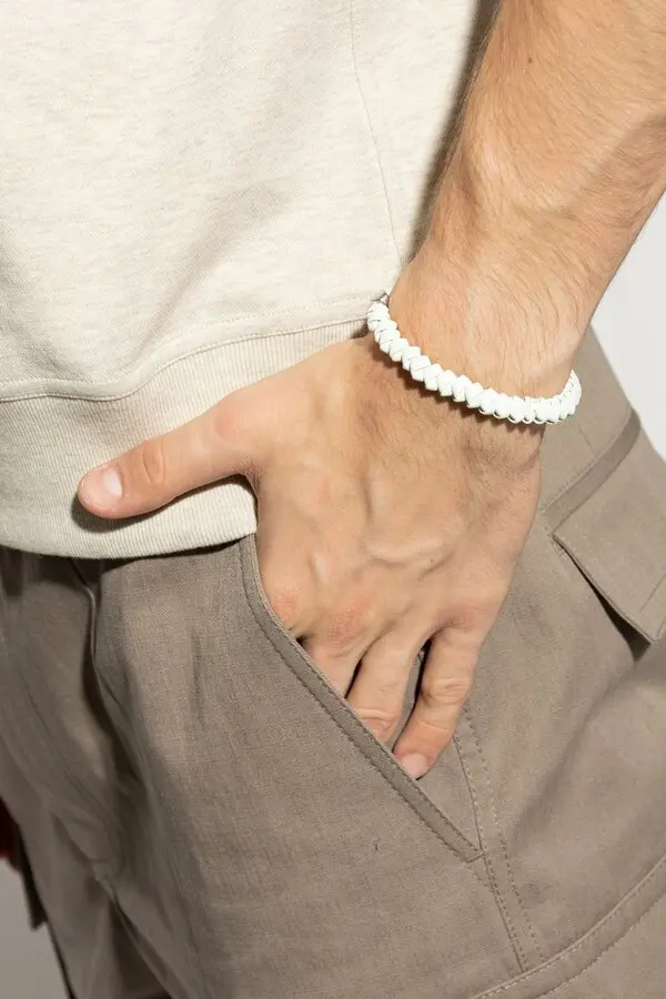Bottega Veneta Intrecciato Knot Bracelet - Light Blue
