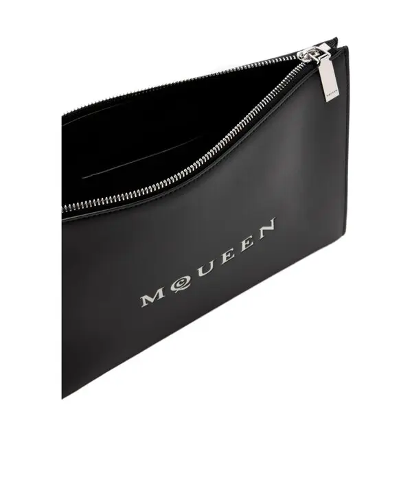 Alexander McQueen Logo Printed Zipped Pouch
