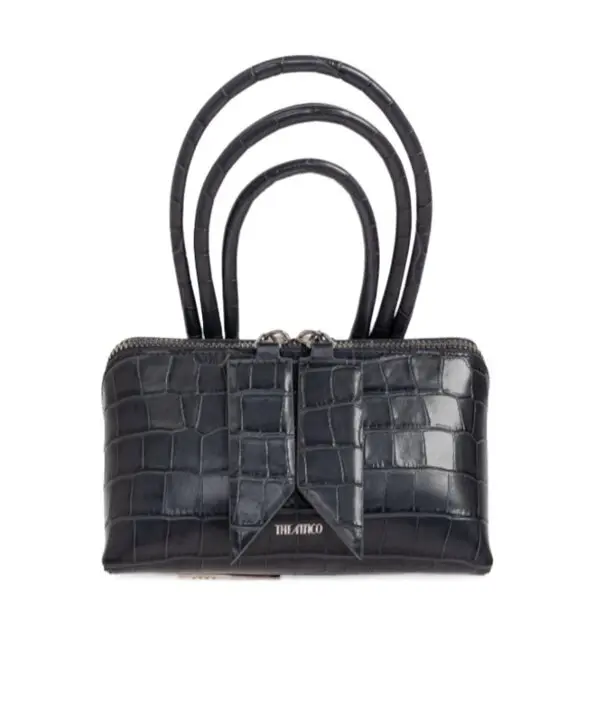 Attico Friday Embossed Mini Handbag - Black