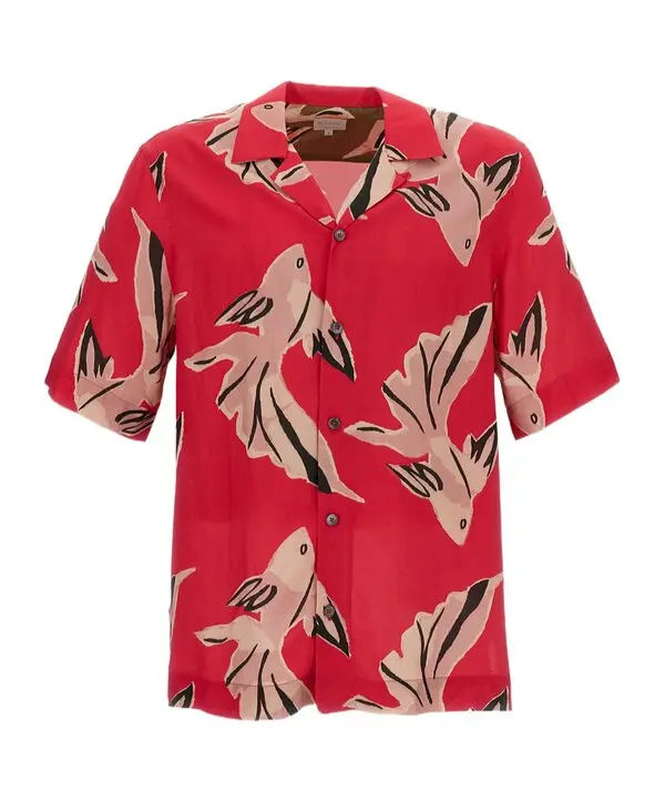 Paul Smith Fish Print Short-sleeve Shirt