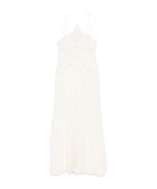 Isabel Marant Étoile Panelled Lace Maxi Dress - Neutrals