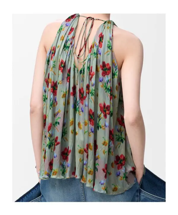Loewe Sleeveless Floral Print Top