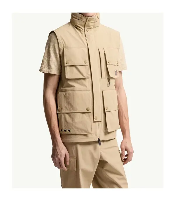 Moncler Lione Hooded Jacket - Beige
