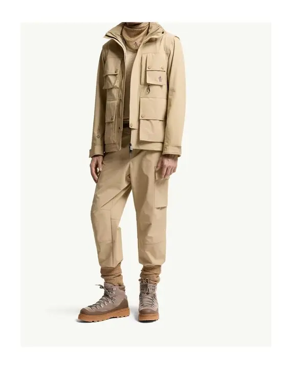 Moncler Lione Hooded Jacket - Beige