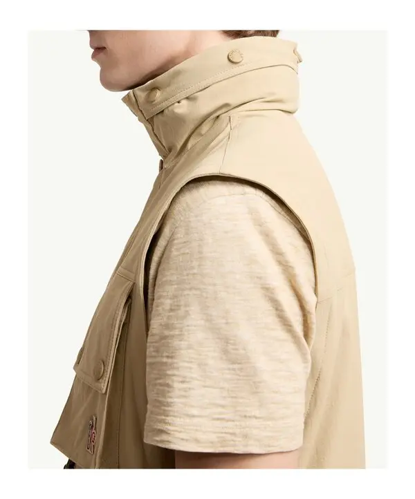 Moncler Lione Hooded Jacket - Beige