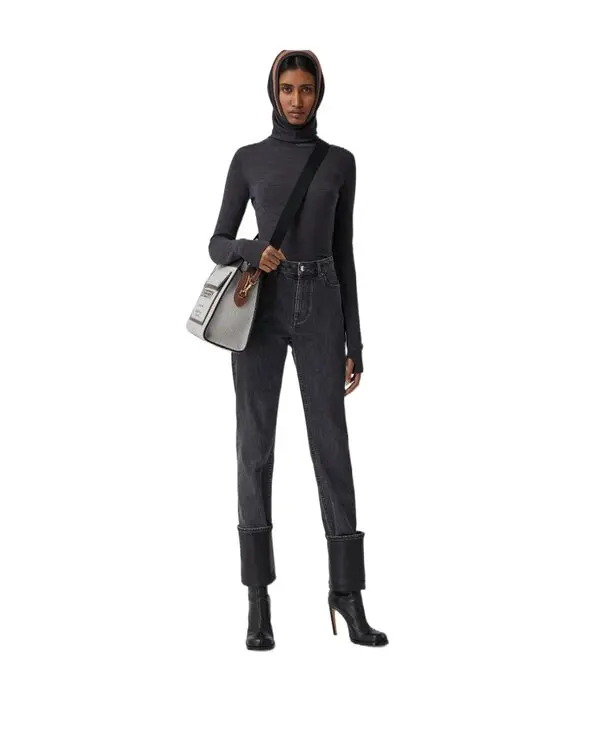 Burberry Knitted Roll Neck Jumper - Black