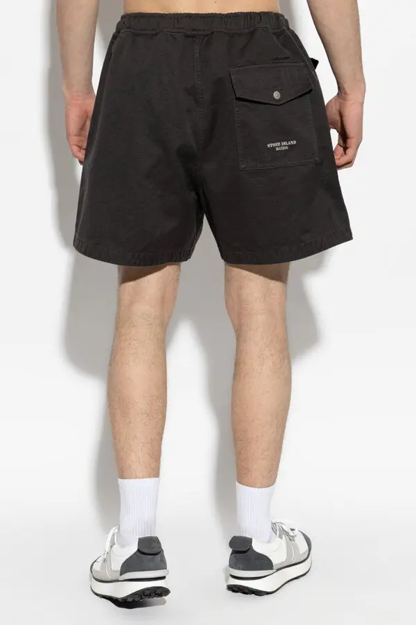 Stone Island X Marina Belted Shorts