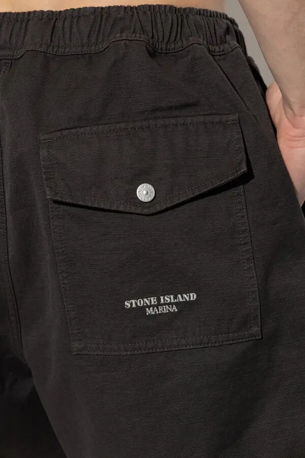 Stone Island X Marina Belted Shorts