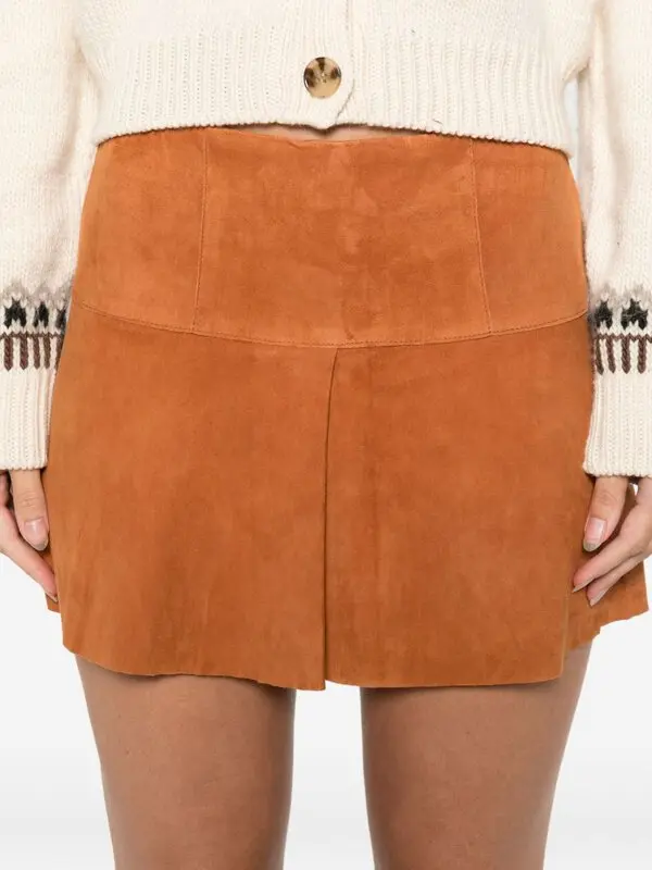 Isabel Marant Étoile Back Zipper Suede Skirt