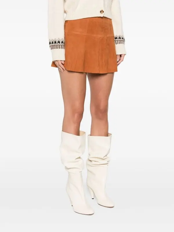 Isabel Marant Étoile Back Zipper Suede Skirt