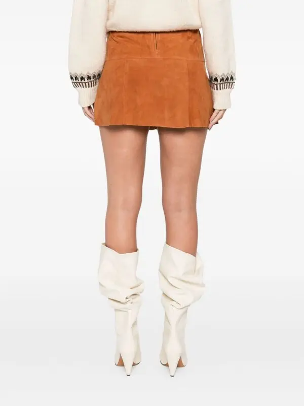 Isabel Marant Étoile Back Zipper Suede Skirt