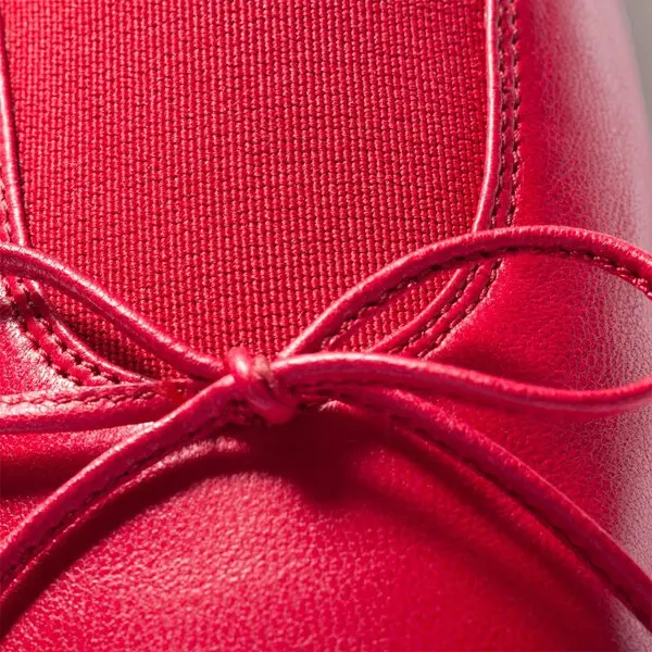 Miu Miu Nappa Leather Ballerinas - Red