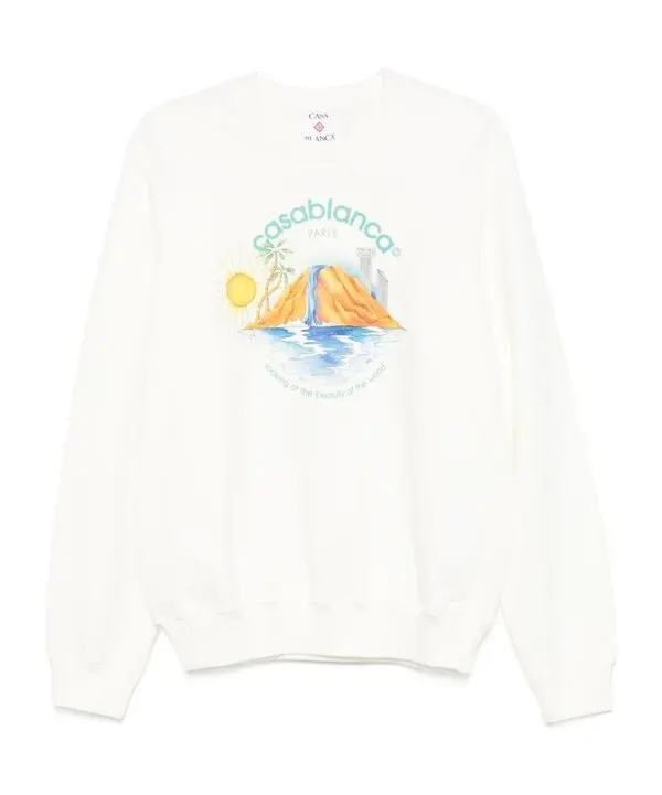 Casablanca Oasis Sweatshirt - White