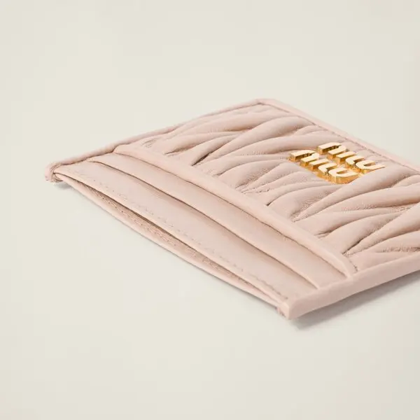 Miu Miu Logo-lettering Cardholder - Pink