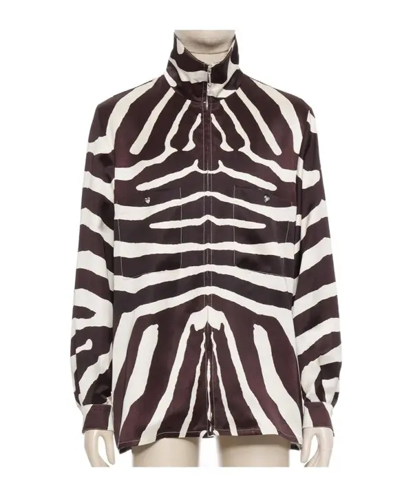 Valentino Garavani Fauve Éclat Zip Overshirt Jacket