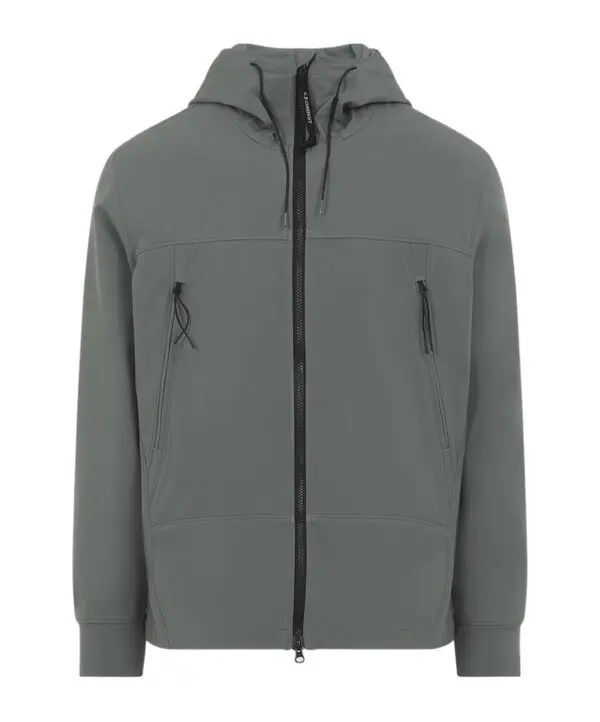 C.P. COMPANY Zip Pocket Hooded Jacket - Gray