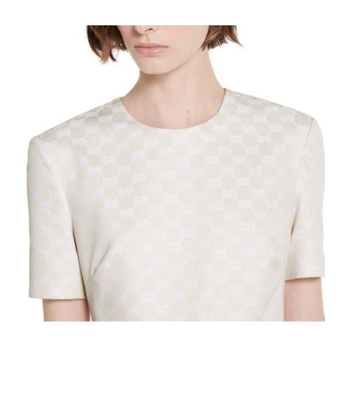 Gucci Gg Cotton Gabardine Dress