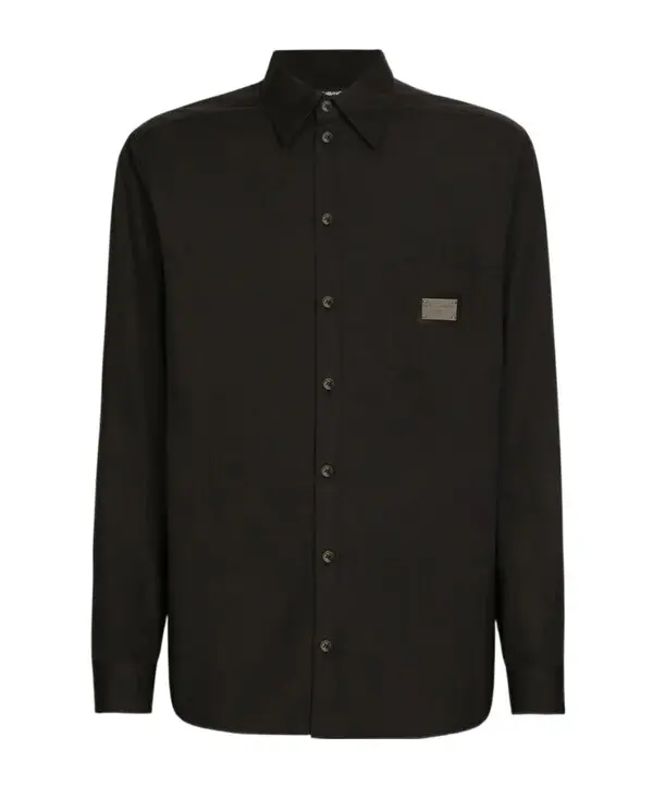 Dolce & Gabbana Dolce Gabbana Martini-fit Shirt - Black