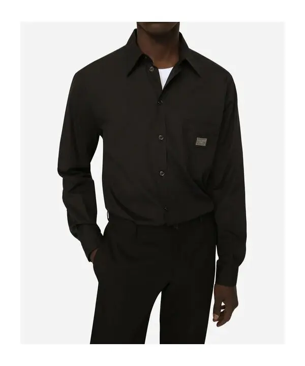 Dolce & Gabbana Dolce Gabbana Martini-fit Shirt - Black