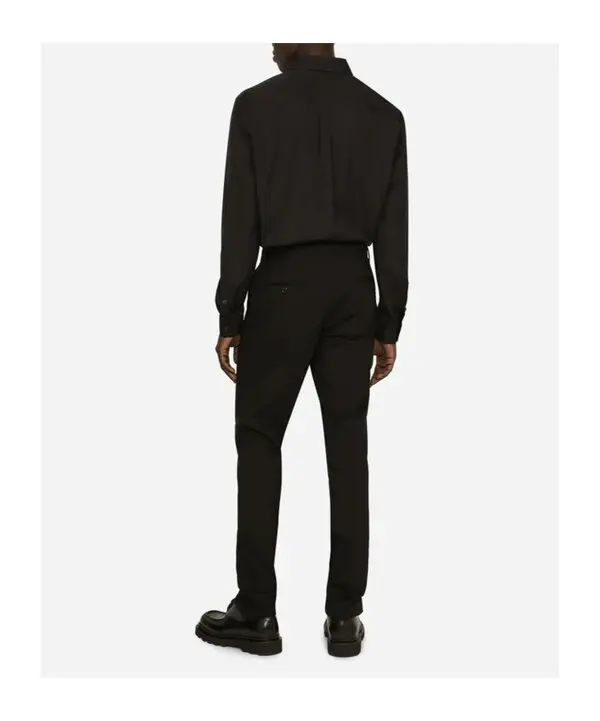 Dolce & Gabbana Dolce Gabbana Martini-fit Shirt - Black