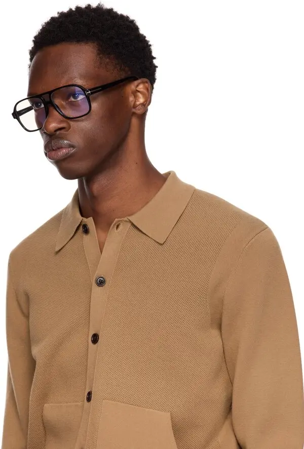 TOM FORD Pilot Frame Glasses - Black