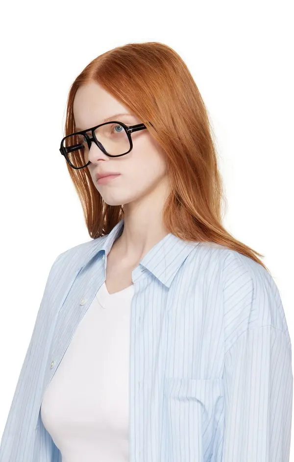TOM FORD Pilot Frame Glasses - Black